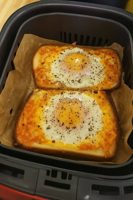 WW Ultra Low-Point Air Fryer Cheesy Egg Toast - lowpointbites